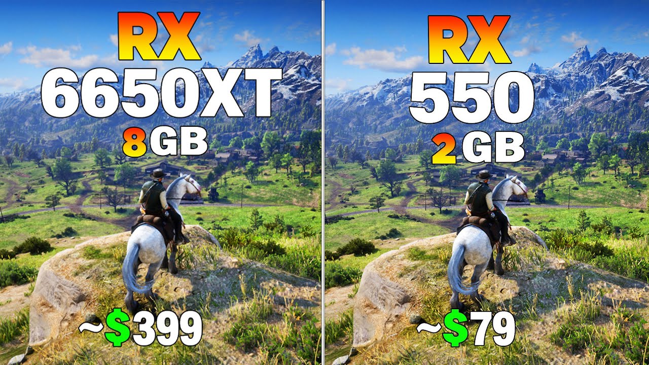 RX 6650 XT vs RX 550 - Test in 8 Games - YouTube