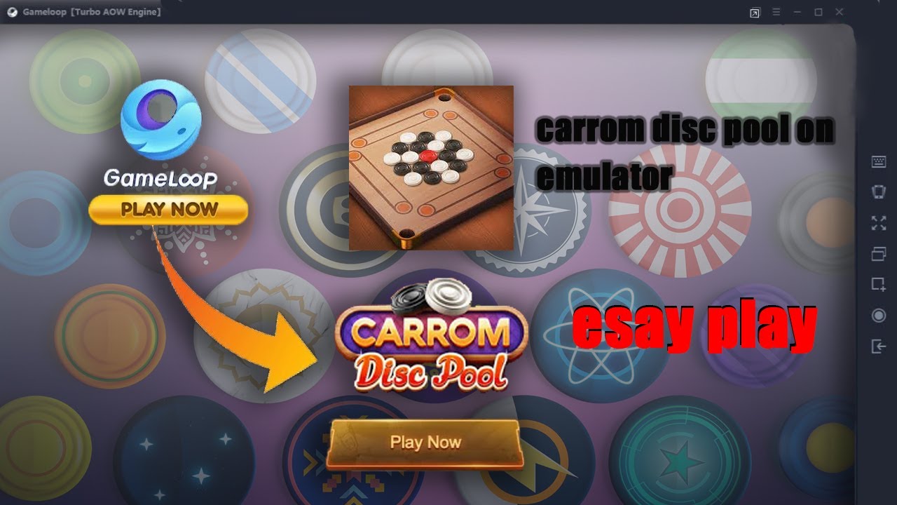 How to play carrom disc pool on emulator - YouTube