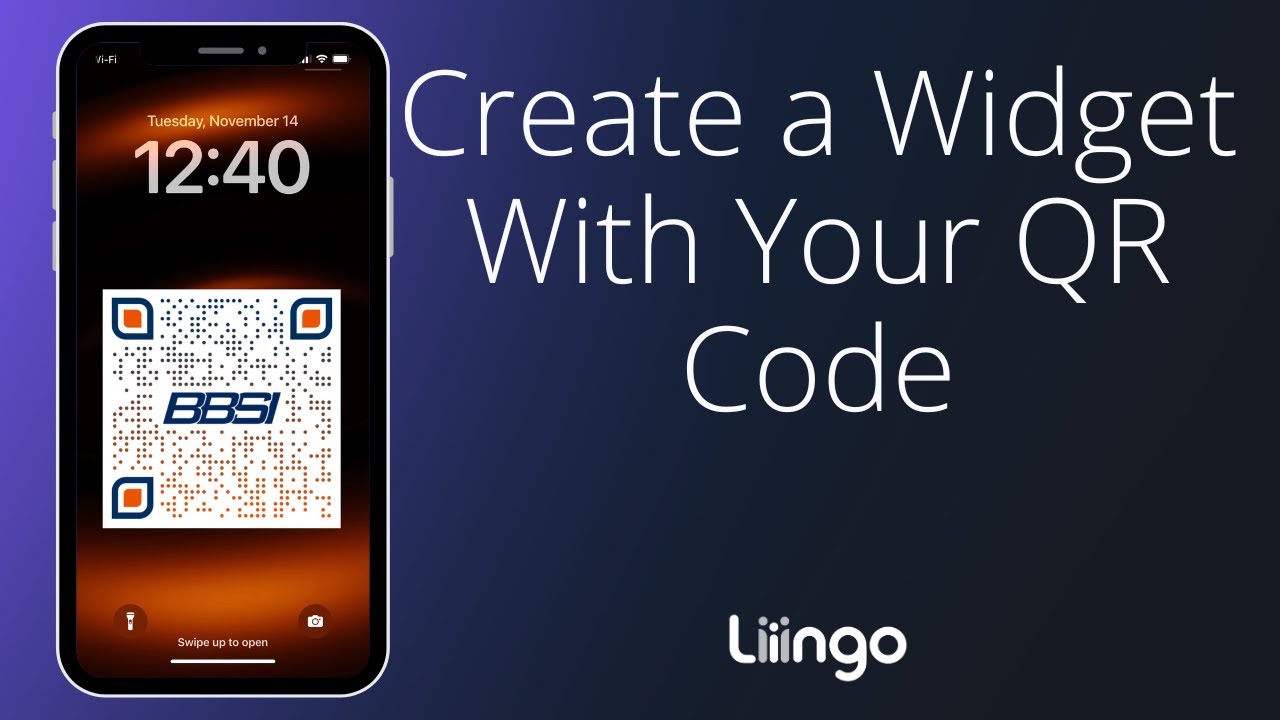 Create an Widget with Your QR Code - YouTube