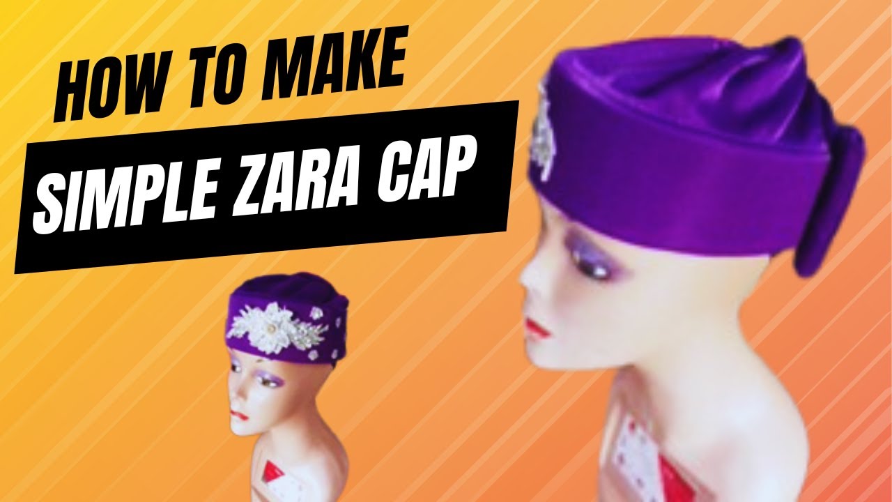 How to make simple ZARA CAP//tutorial//Diy//Amazing technique - YouTube
