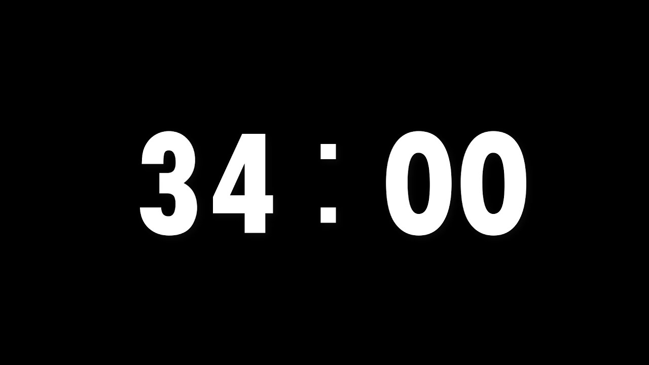 34 Minute countdown timer - YouTube