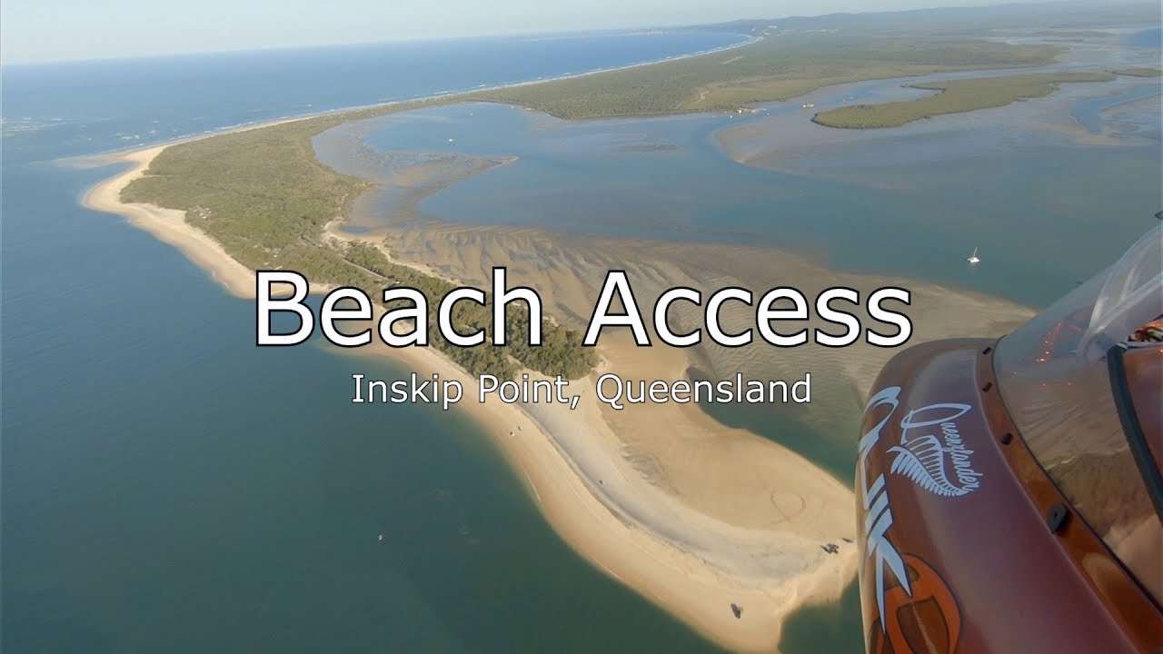 BEACH ACCESS - Inskip Point 24/3/2019 low tide - YouTube