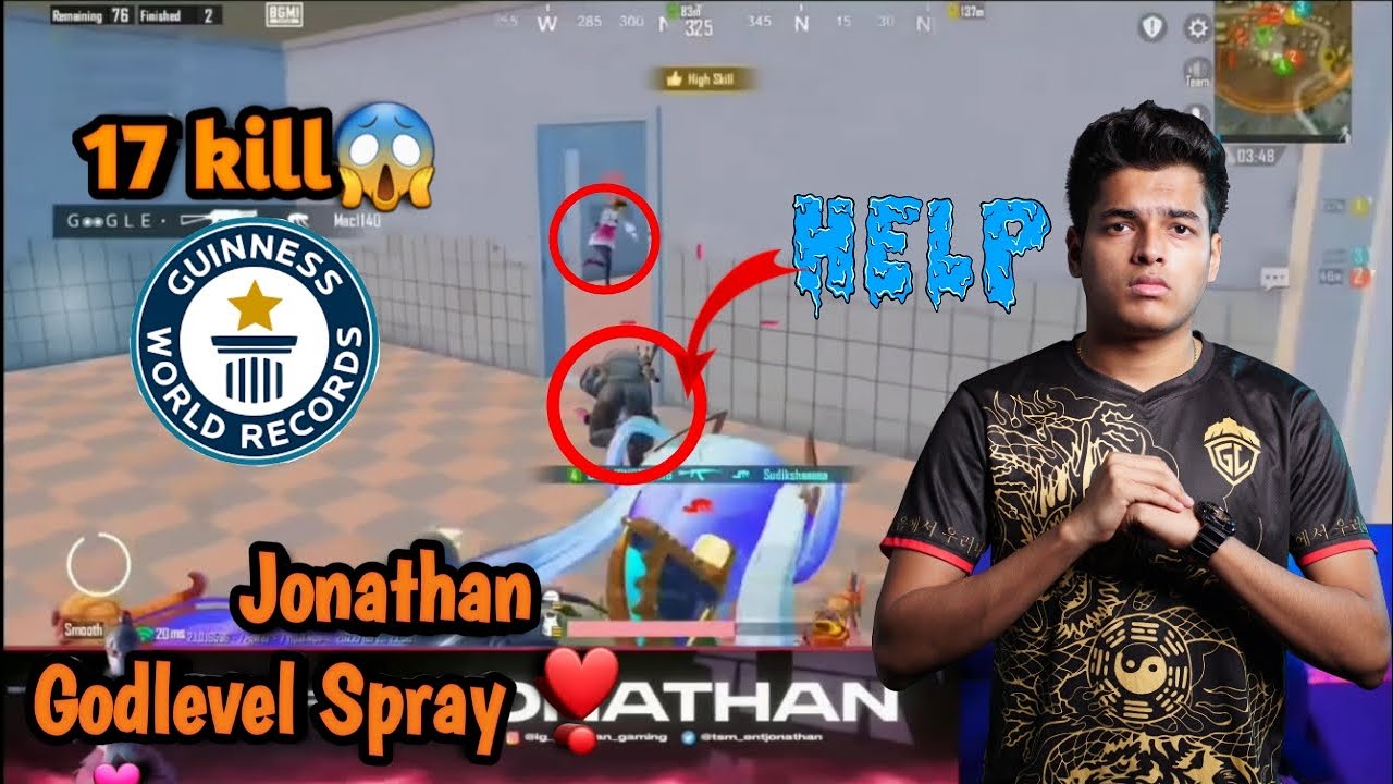 Jonathan Gaming Perfect Gameplay Squad Wipe 🔥Jonathan vs enmey Squad 🔥 ...