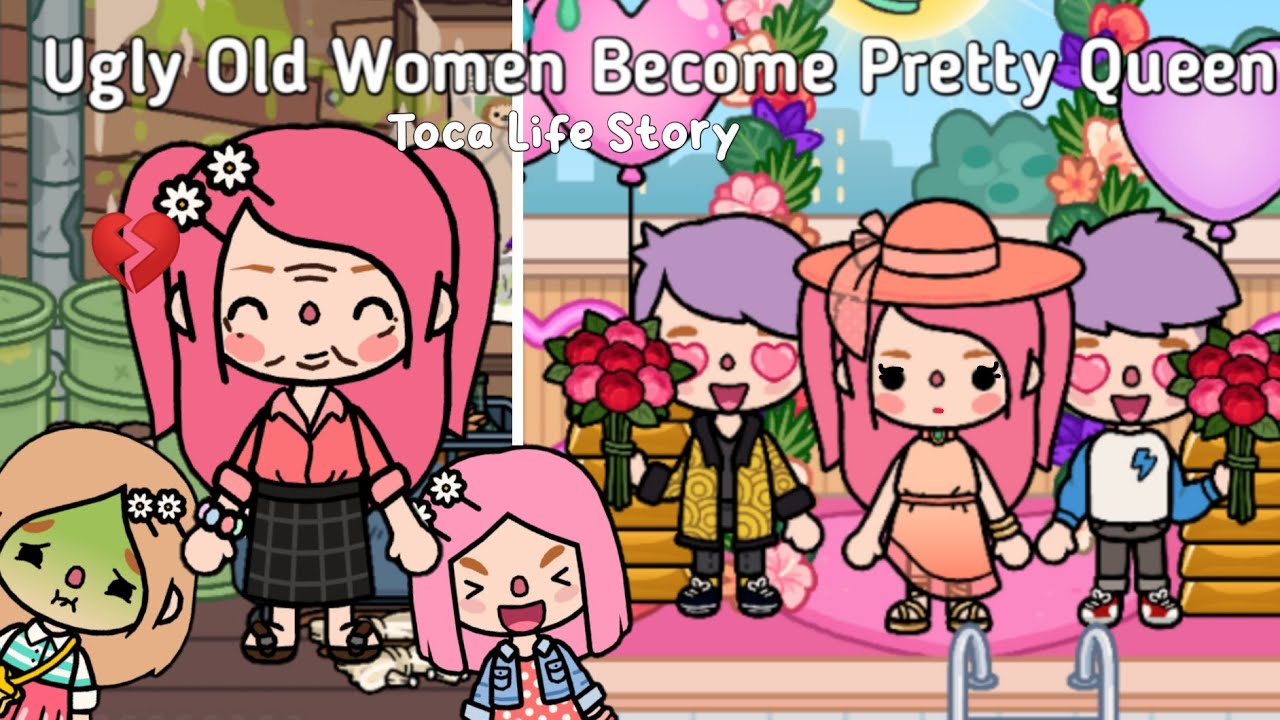 Old Women Become Pretty From The Magic Makeup😱👵🏻👉🏻👩🏻‍🦰💕 | Toca Life ...