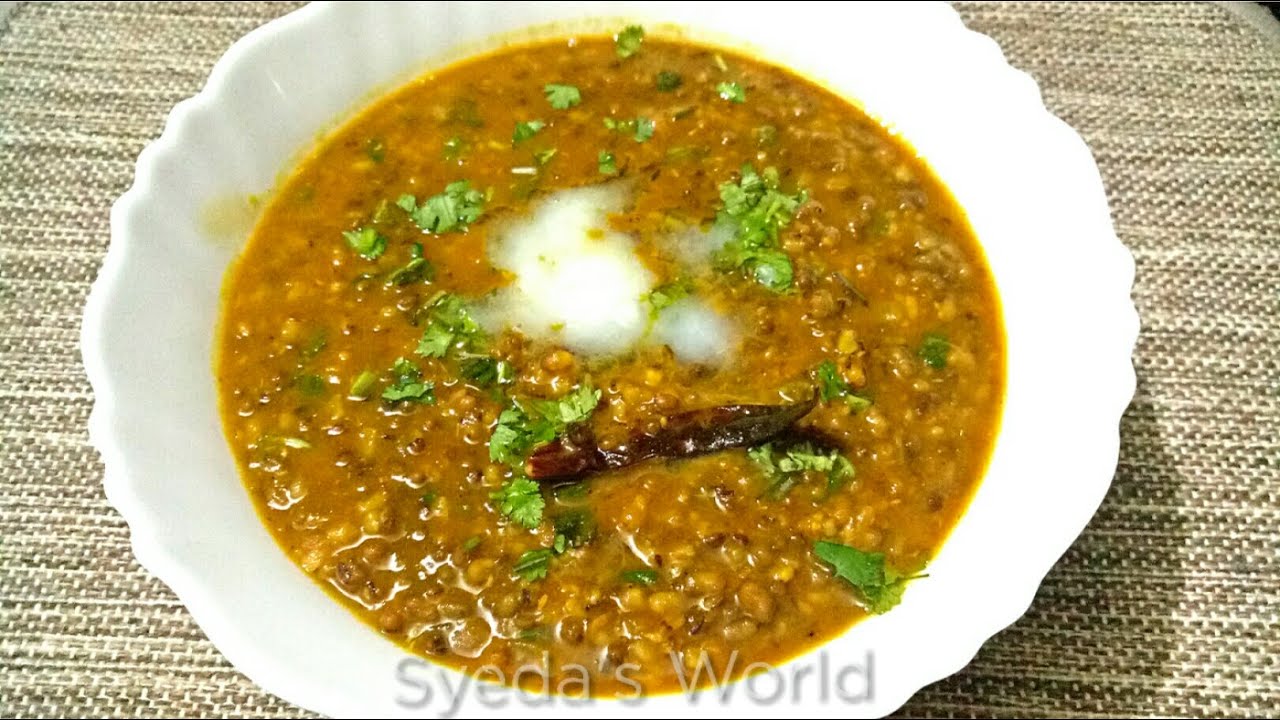 Sabut Moong Daal Recipe | Whole Moong Daal Curry | Daal Tadka Recipe ...