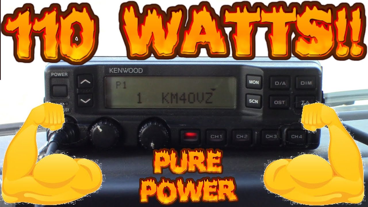 110w Kenwood TK790 BEAST RADIO in the work van!! - YouTube
