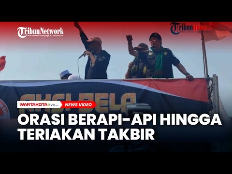 Aksi Bela Rempang 209 PA 212 di Patung Kuda Diwarnai Orasi Berapi-api hingga Teriakan Takbir