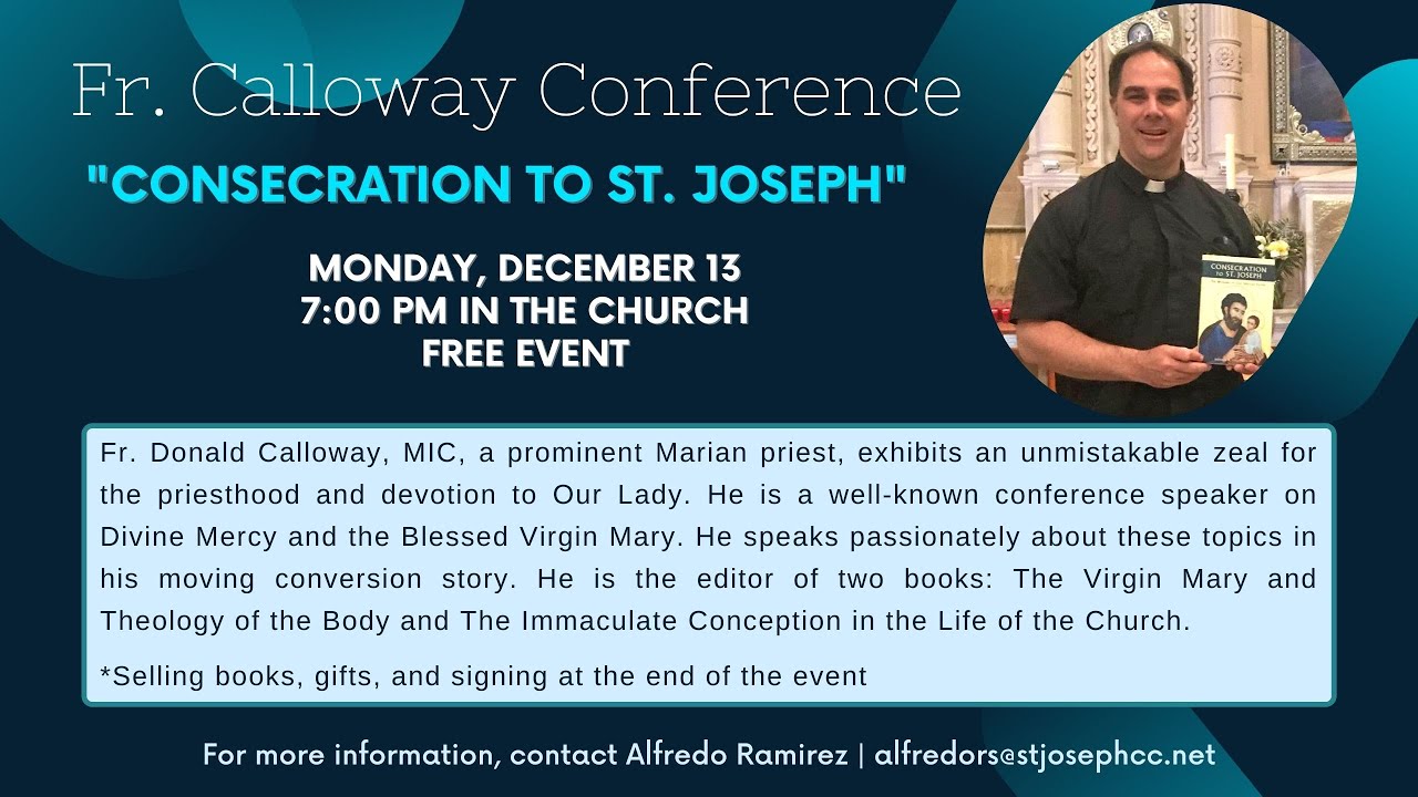 Fr. Calloway Conference "Consecration to St. Joseph" - YouTube