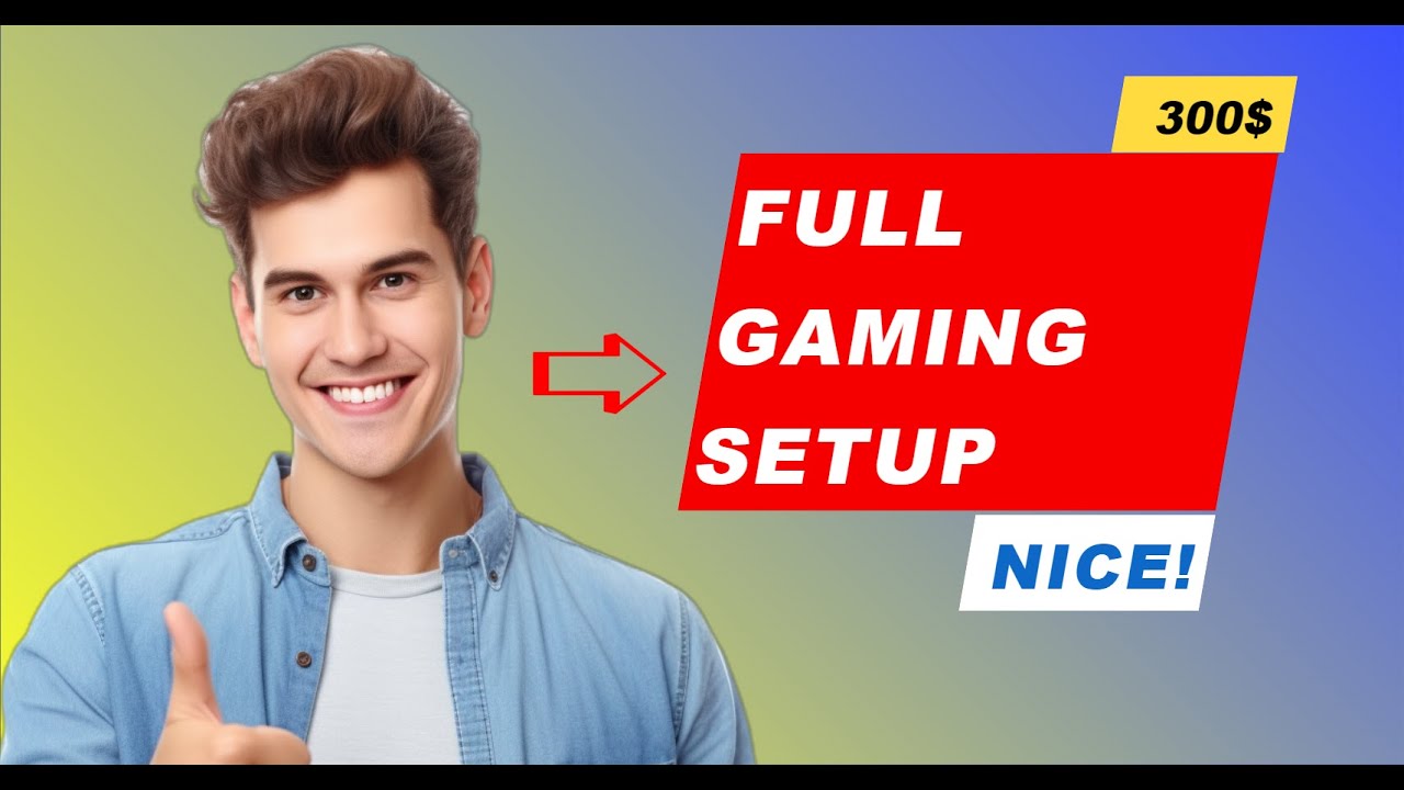FULL 300$ GAMING SETUP! - YouTube