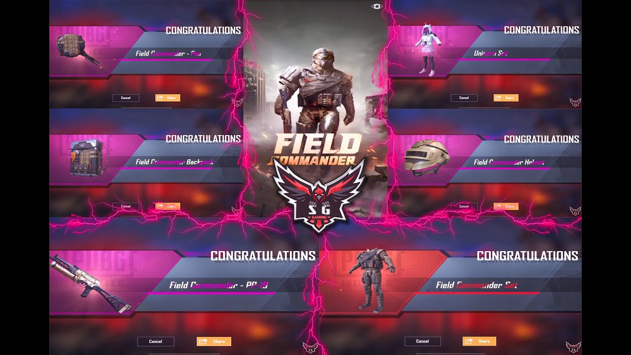 20+ New Premium Crate Opening Pubg Mobile Field Commander Set Crate ...