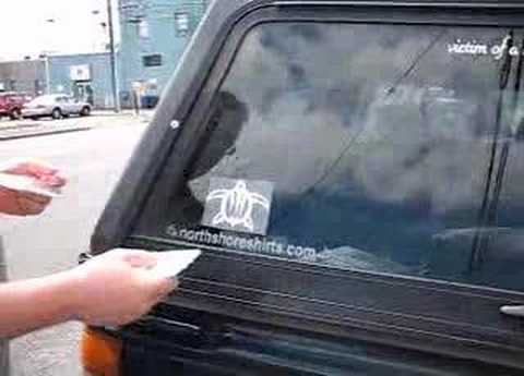 How To Apply A Vinyl Decal - YouTube