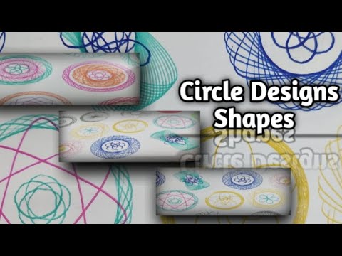 Part 1️⃣ Beautiful Circle Designs/Different type of Different Colors🌈 ...