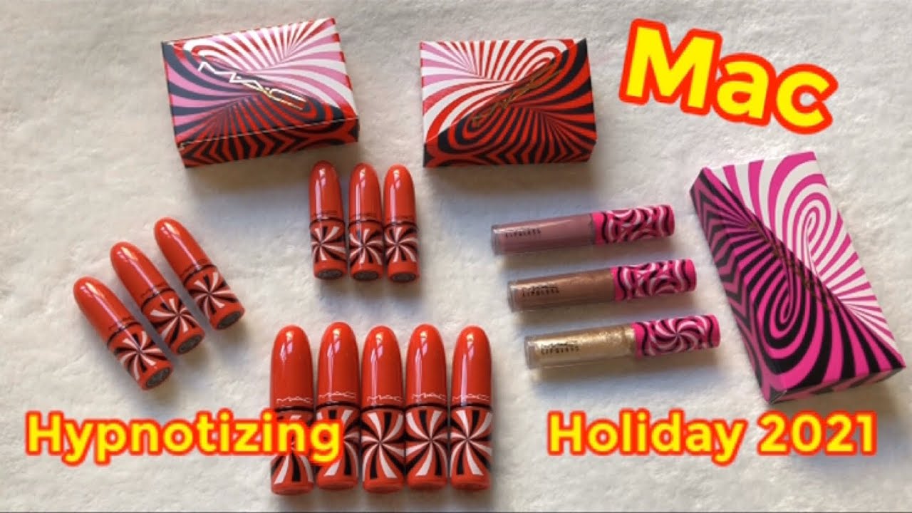 MAC Hypnotizing Holiday 2021 | Lip Swatches - YouTube