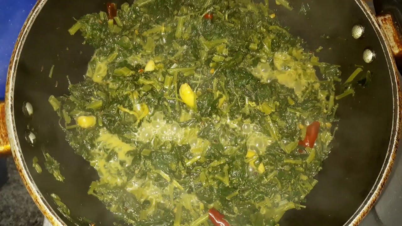Mountain Leaves Fry- Chakotha Leaves FRY - South Indian special dish ...