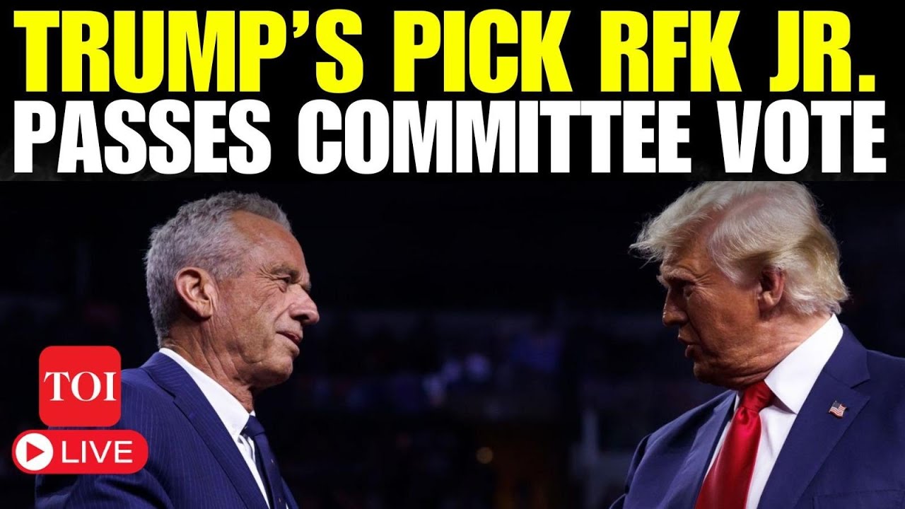 RFK Jr. Voting Live | RFK Jr Moves Closer To Being Trump's Health Czar ...