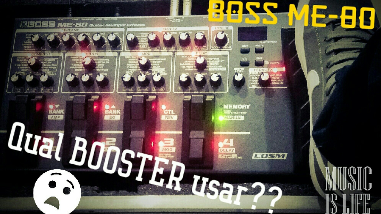 Booster ME-80. Qual usar??? - YouTube