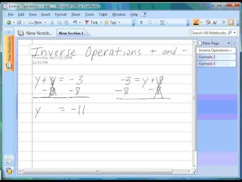 Inverse Operations addition and subtraction - YouTube
