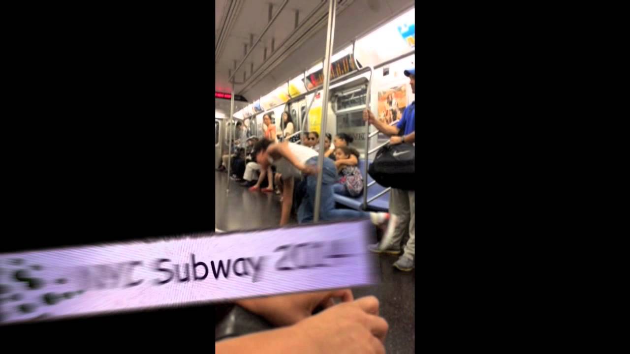 F Train- NYC Litefeet Dancers Subway Circus - YouTube