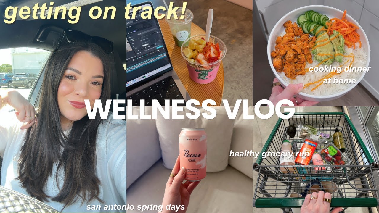 wellness vlog 🌱 getting on track, self care, health, fitness & new ...