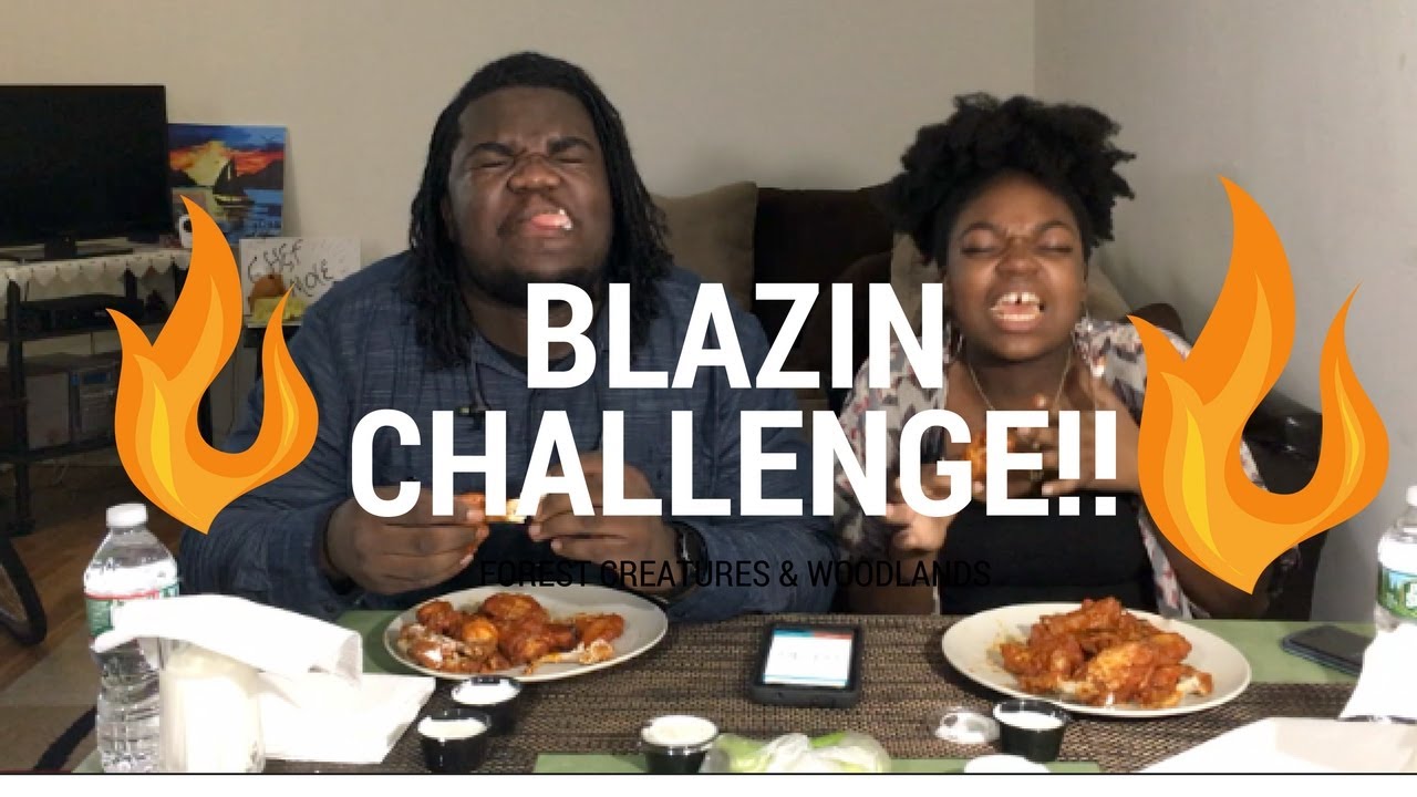 Buffalo Wild Wings : BLAZIN CHALLENGE WITH SIS!!!! - YouTube