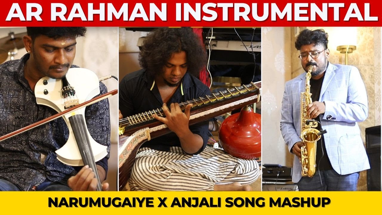 AR Rahman - Narumugaiye x Anjali Violin & Veenai Instrumental Live by ...
