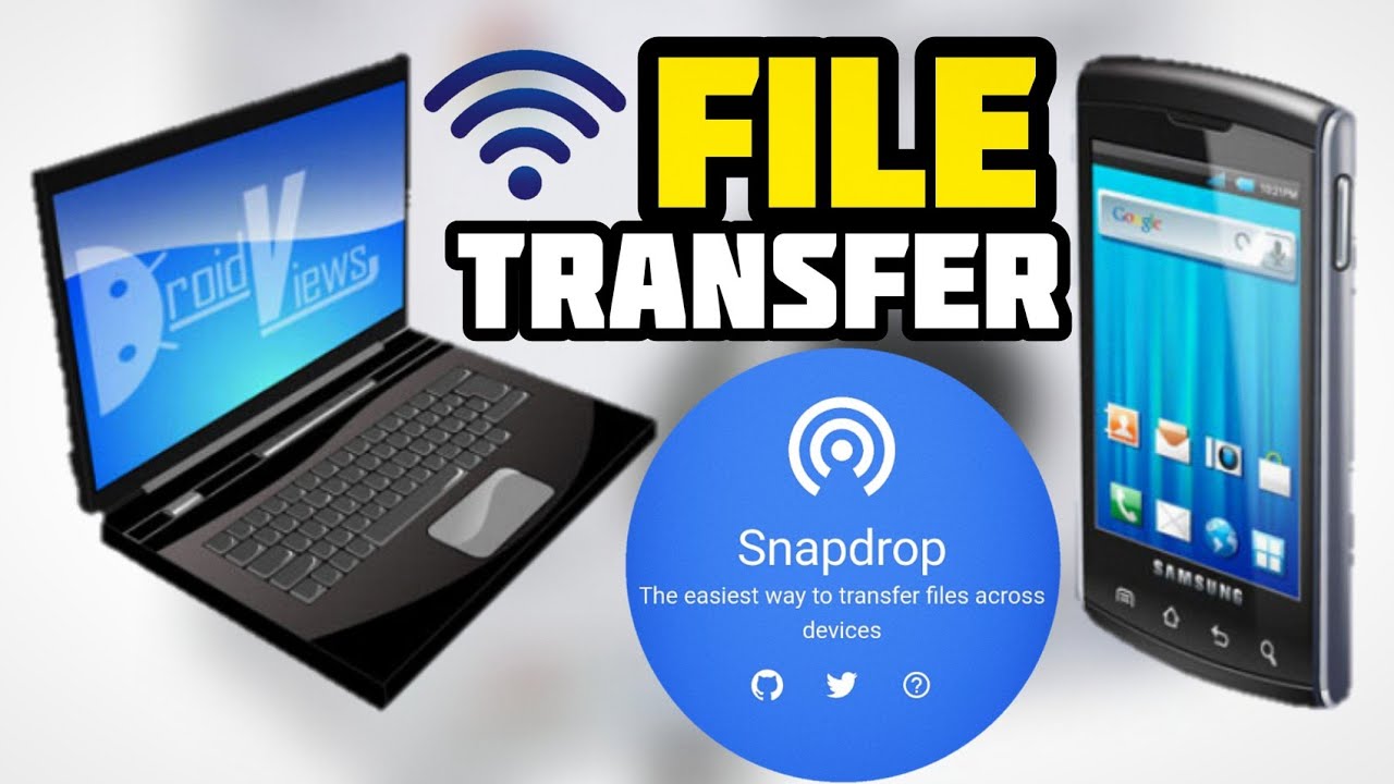 How to use Snapdrop app on android | Transfer Data from android to ...