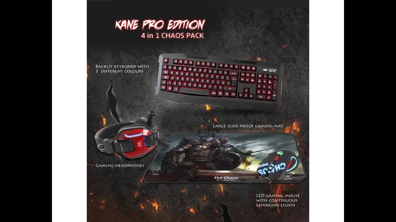 Sumvision LED Keyboard Kane Pro Edition 4 in 1 Chaos Pack UNBOXING ...