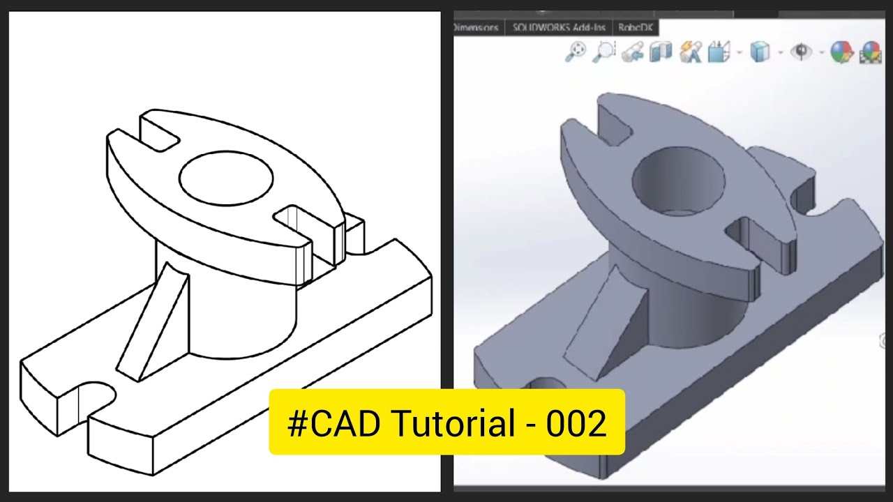 3D CAD Modelling tutorial 002| #solidworks #mechanical #satisfying # ...