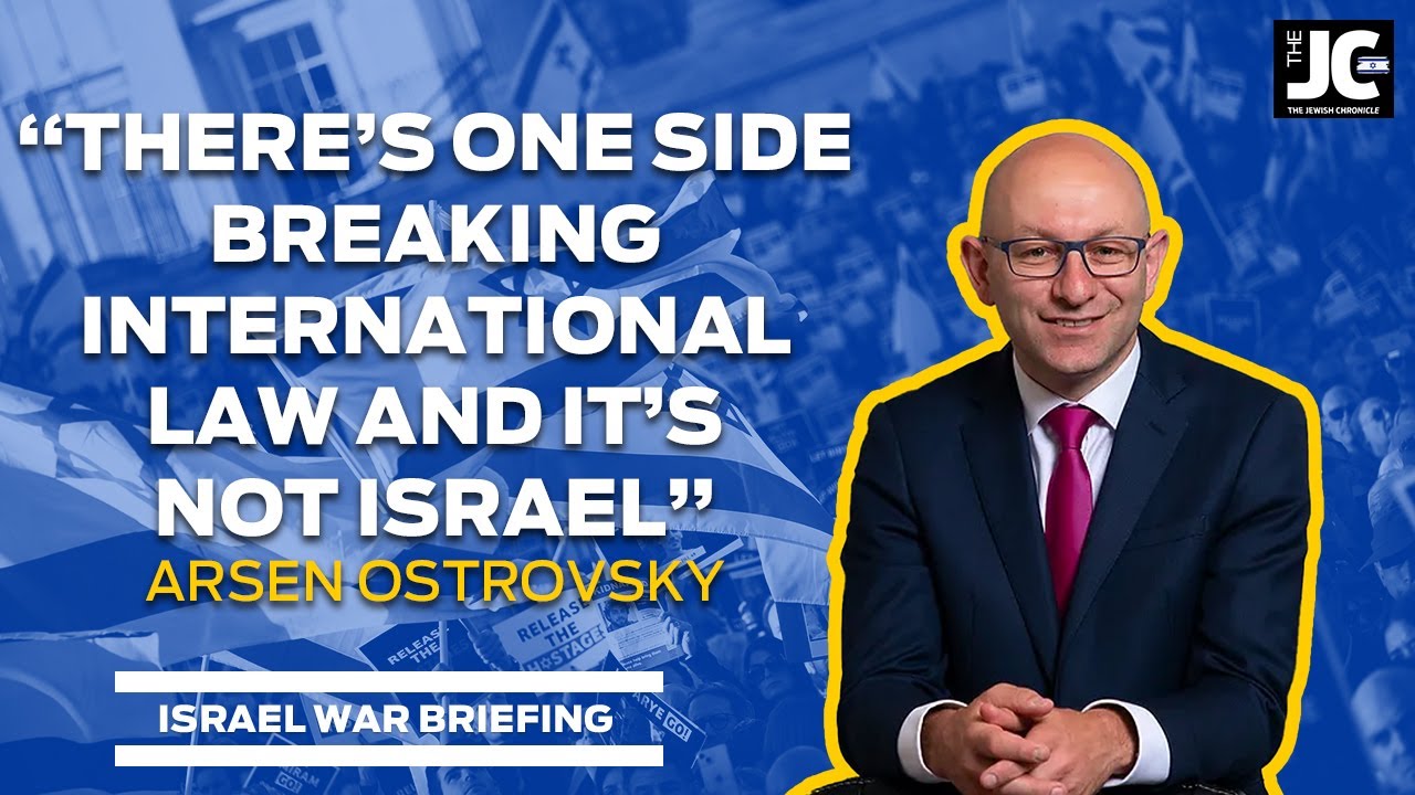 'Israel is acting proportionally' says international lawyer Arsen ...