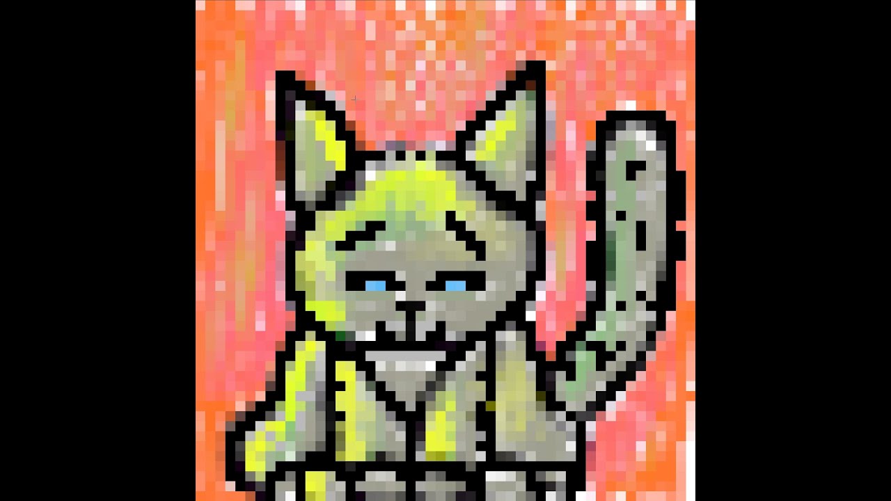 PIXEL KUNST MAKEN EN VERKOPEN | PIXYCAT! Kat tekenen pixel art | NFT ...