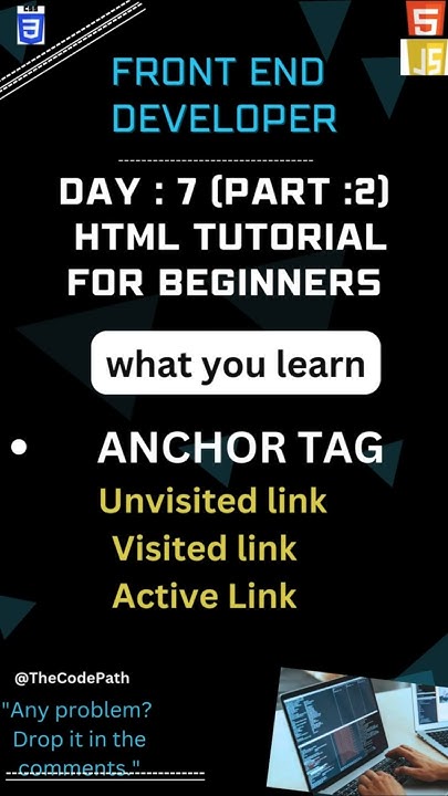 Top Web Developer Reveals Best HTML Techniques for Anchor Tags||#htmltutorial #html #shorts #css ...