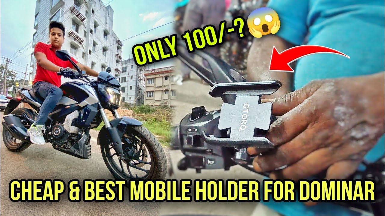 Best Mobile Holder for BAJAJ DOMINAR 250/400 | Cheap & Best #smdbiker # ...