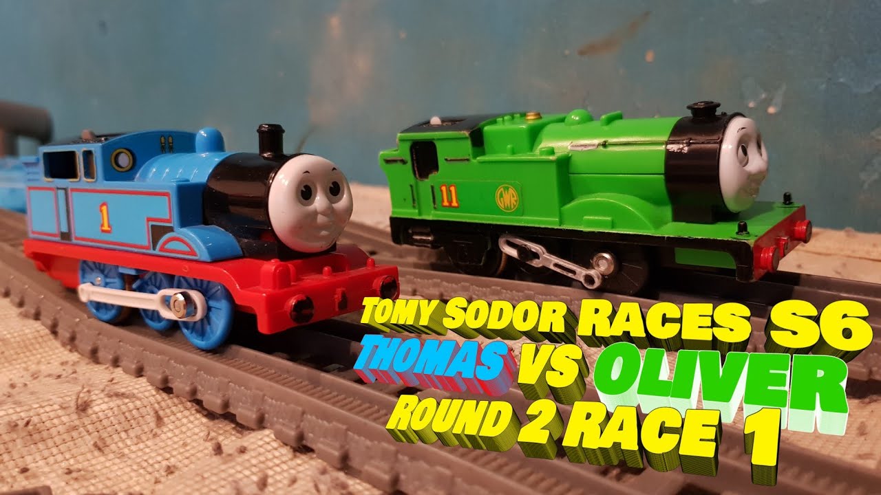 Tomy Sodor Races: Thomas vs Oliver S6 Round 2, Race 1! - YouTube