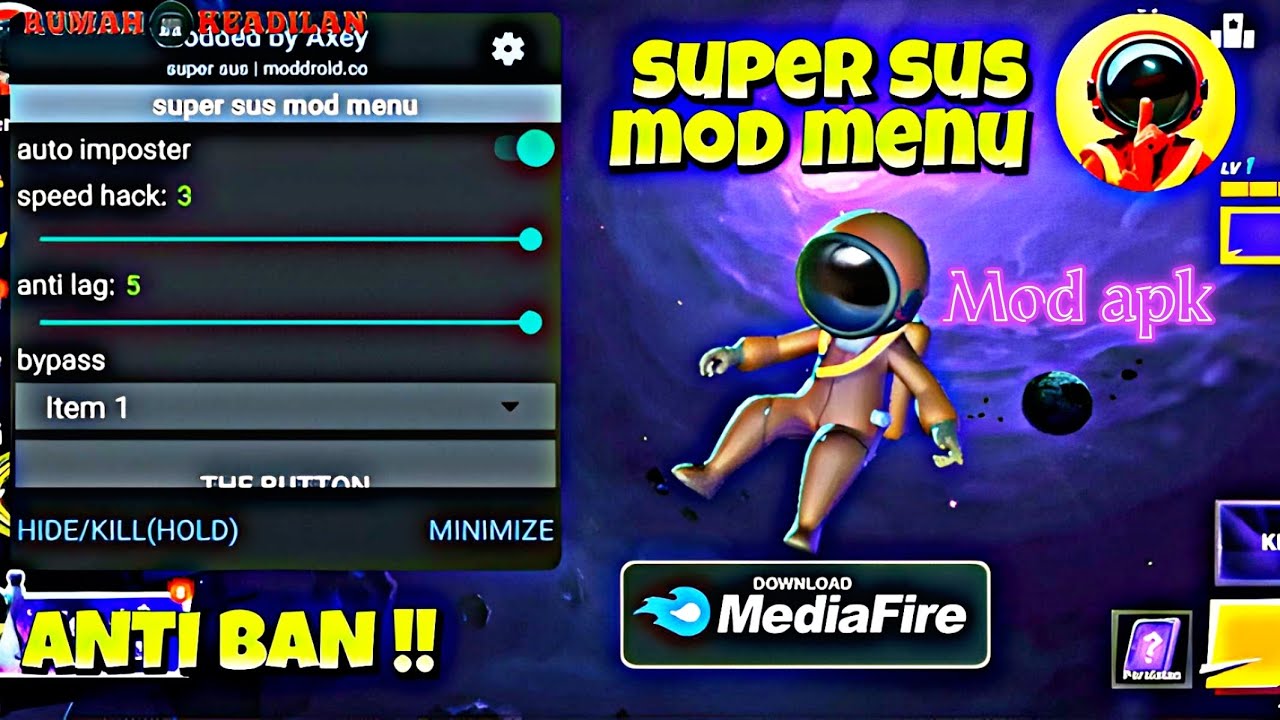 ⚡Super Sus⚡ Mod Apk 1.46.28.031 Gameplay 2023 VIP Unlimited Money & 72 ...