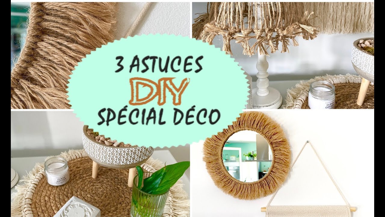 3 astuces DIY⇾ spécial DÉCO - RÉCUP & TENDANCE #2 - YouTube