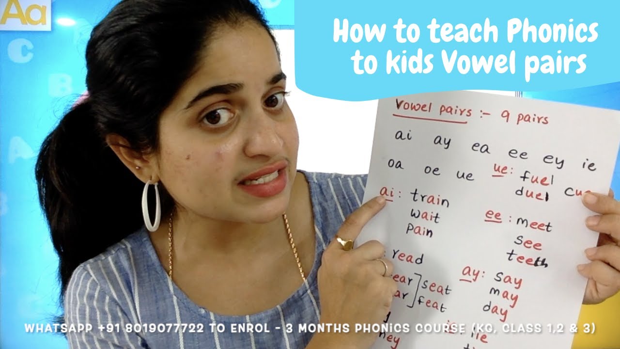 How To Teach Phonics To Kids Easily Vowel Pairs By Risha Mam How To how-to-teach-phonics-to-kids-easily-vowel-pairs-by-risha-mam-how-to