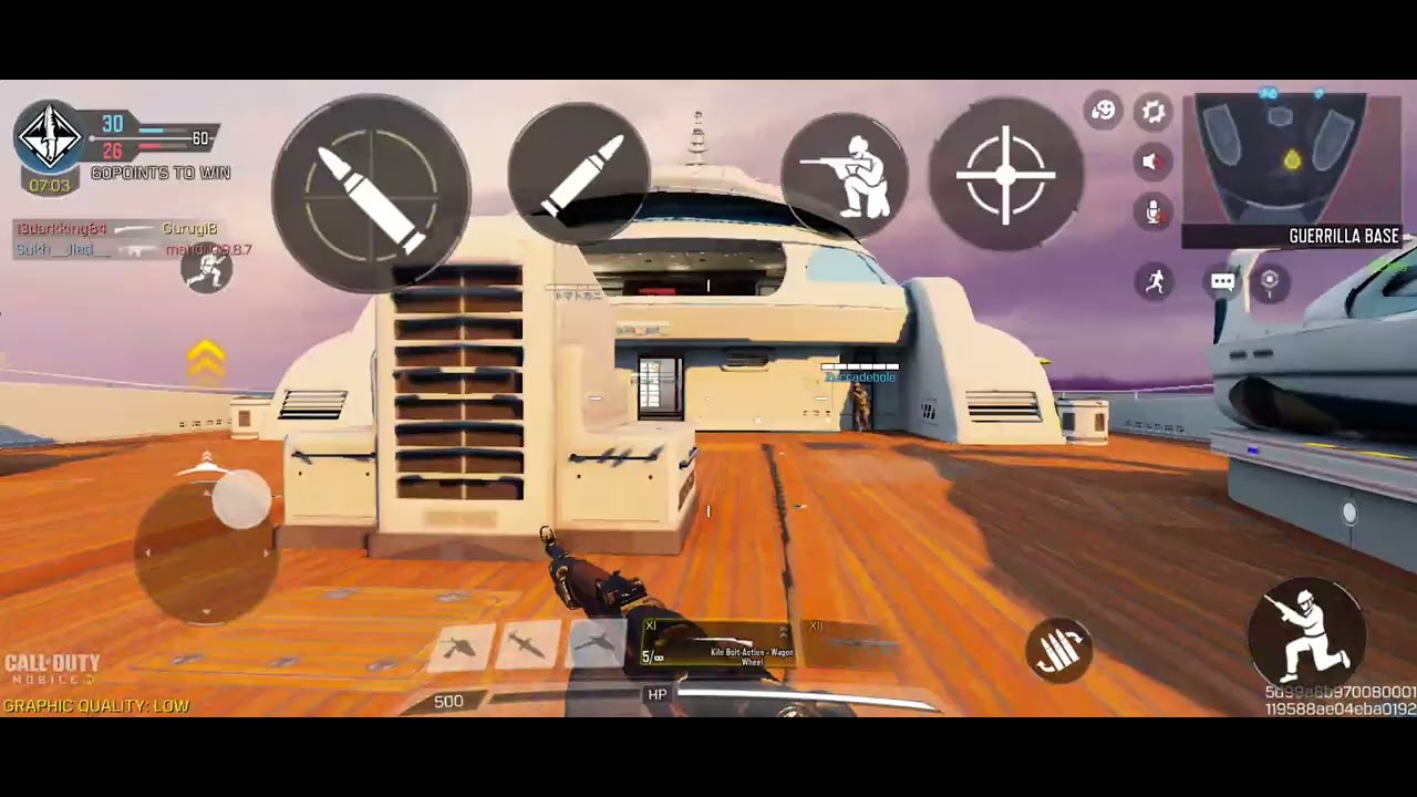 Call of duty mobile GunGame match (hijack map)60fps - YouTube