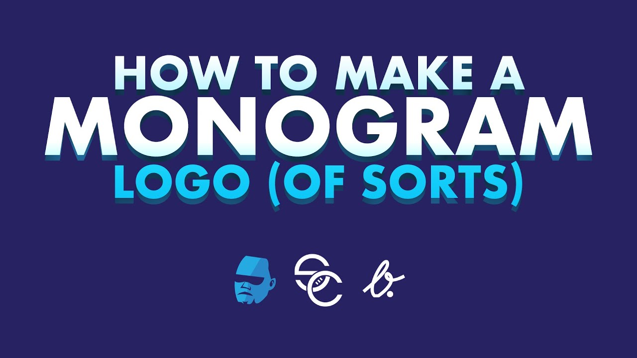 How To Design A Monogram Logo With Adobe Illustrator - YouTube