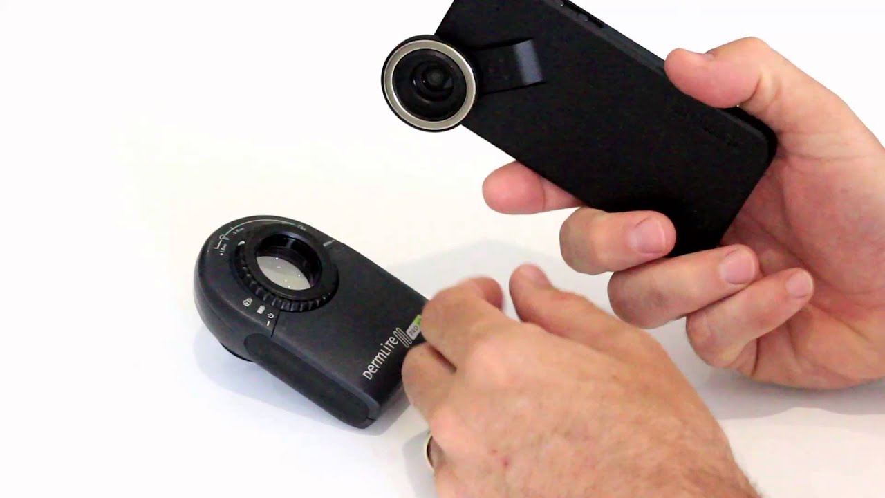 Dermlite II Connection to iPhone - YouTube