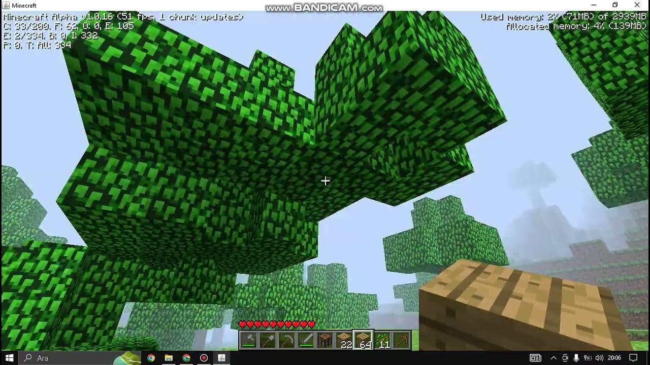 I play Minecraft Alpha 1.0.16_2 part 1 - YouTube