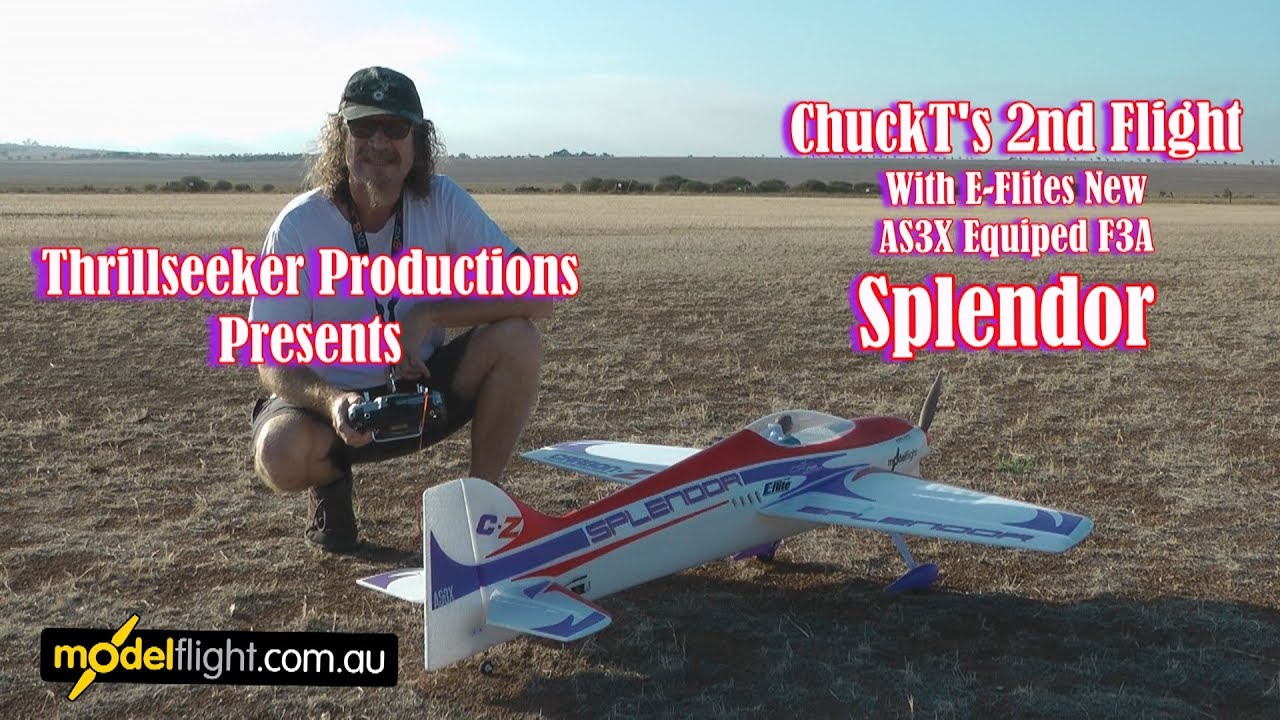 E-Flite Splendor Second Flight with ChuckT - YouTube