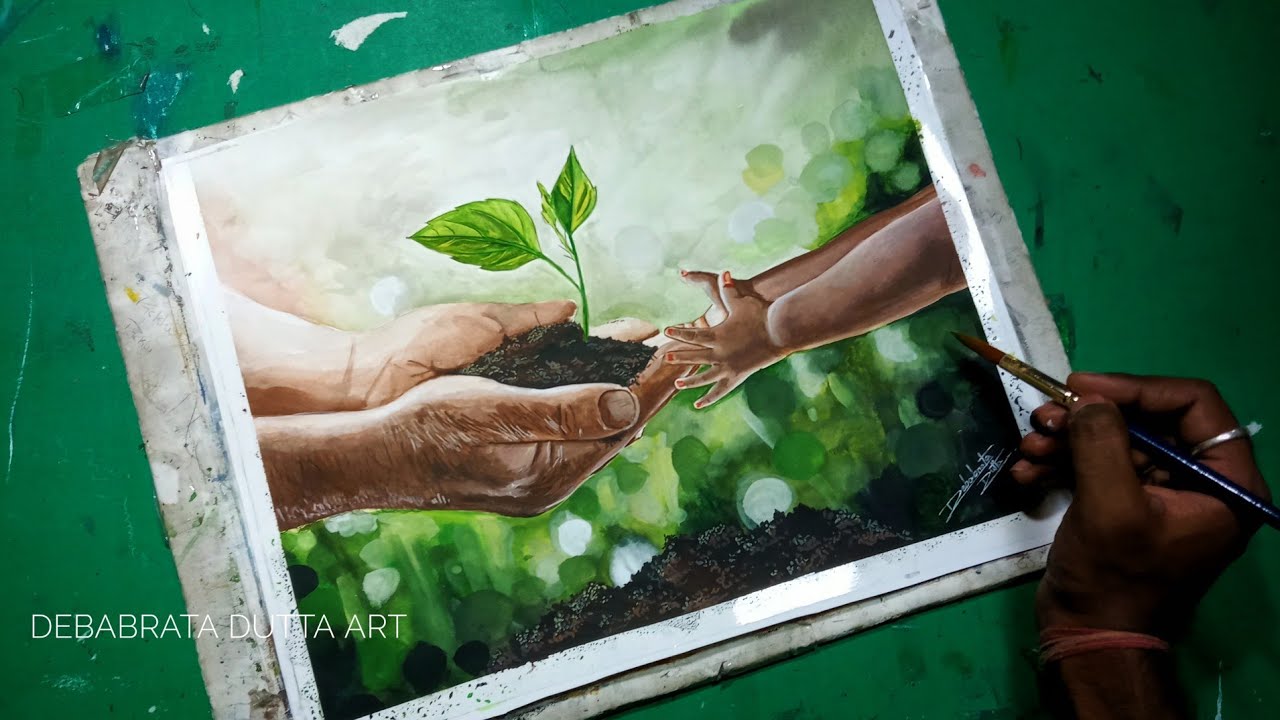 Save Environment Painting // - YouTube