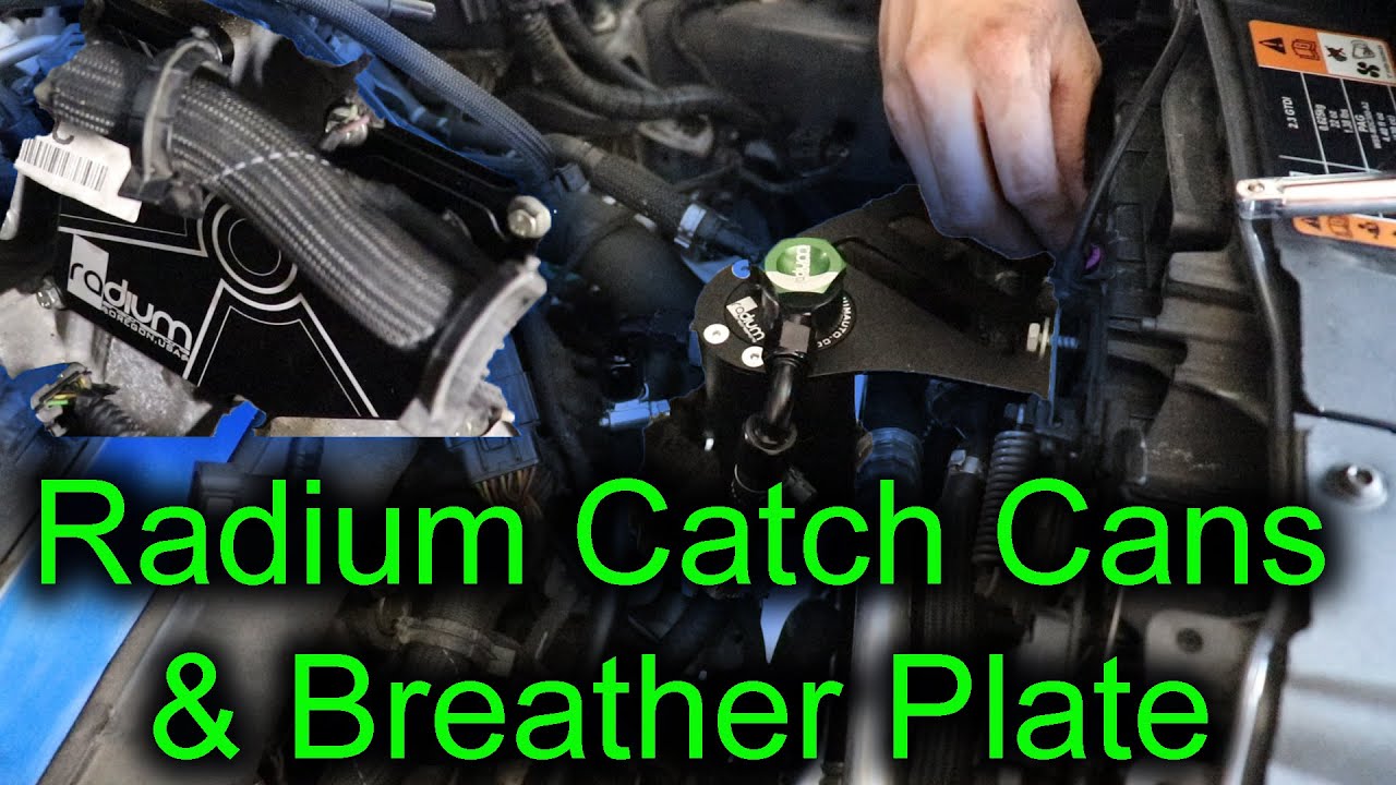 How to Install Radium Engineering Dual Catch Cans and Breather Plate ...