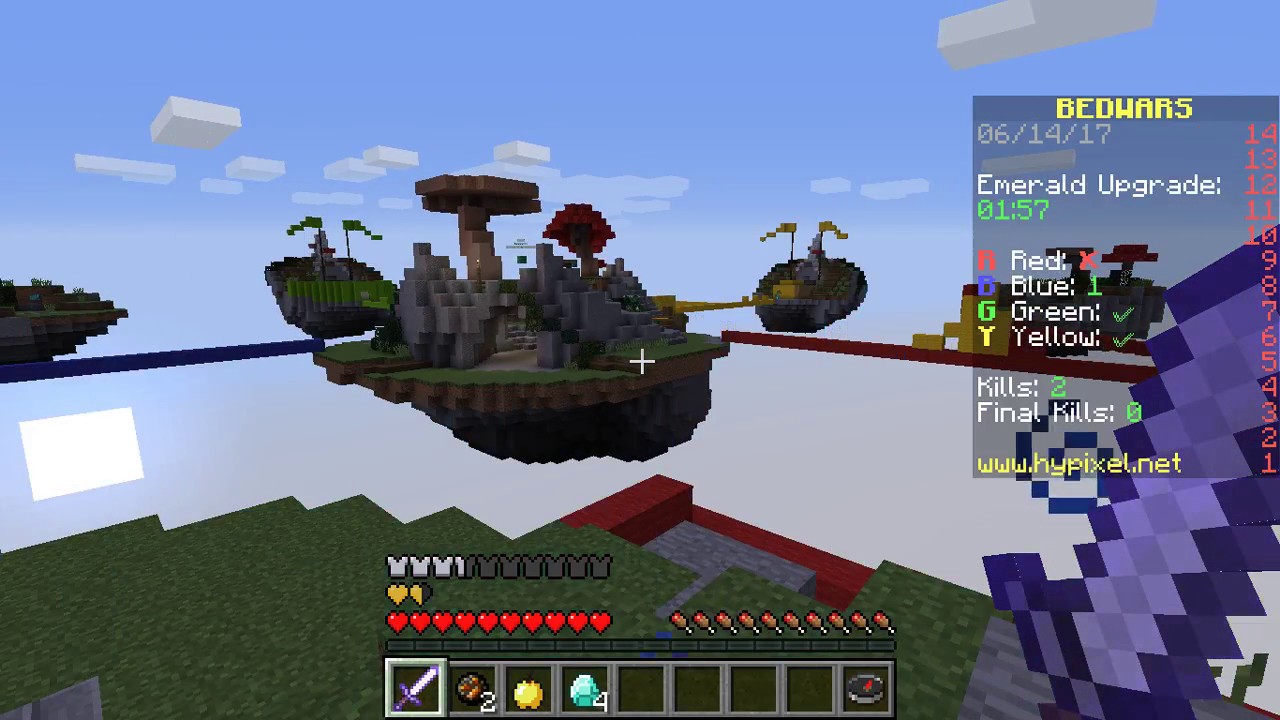 Minecraft mini games - bedwars - YouTube