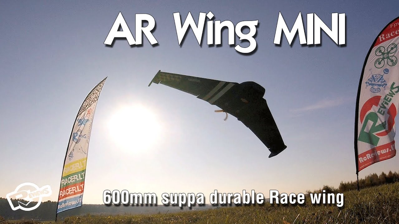 Sonicmodell Mini AR Wing 600mm - low pass, low speed samples - YouTube