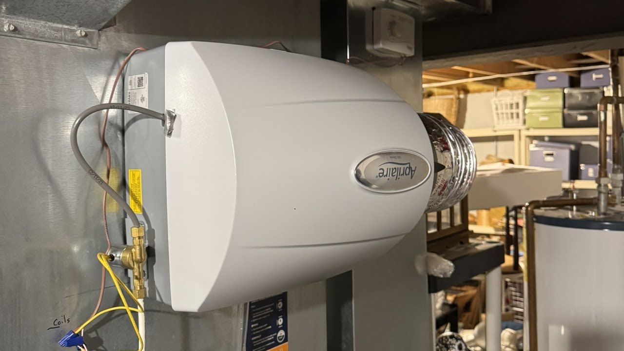 How to Install AprilAire 500M Whole House Humidifier - YouTube