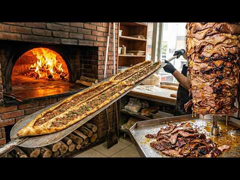 3 Hours of Insane Turkish Street Food! Fire, Meat, Legendary Breads Compilation