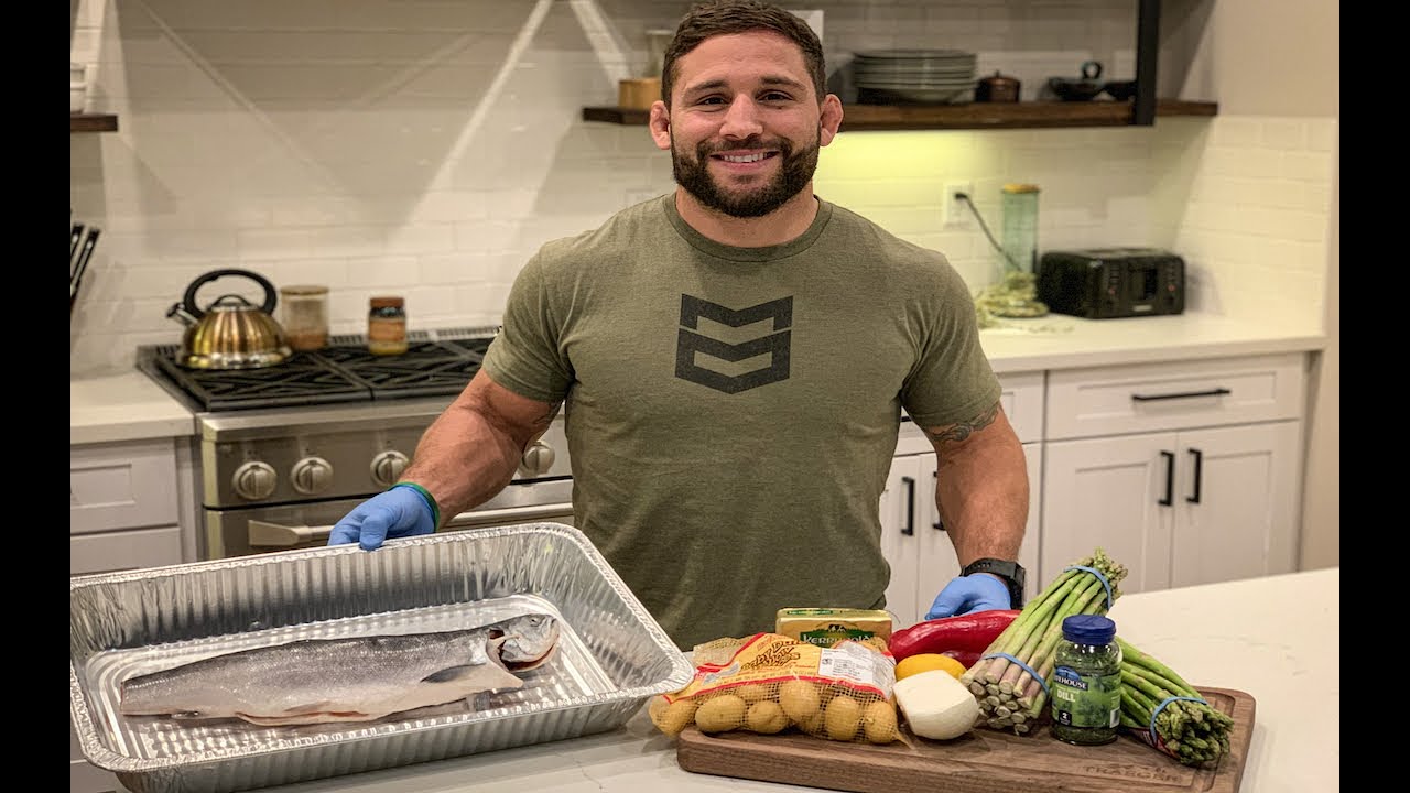 Chad Mendes Cooking Salmon on the Traeger! | Favorite Healthy Post ...