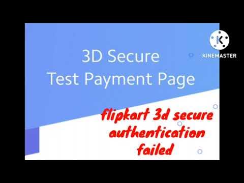 Fix Flipkart Payment Of Failed 3D Secure password authentication Failed Problem | Payment 3d ...