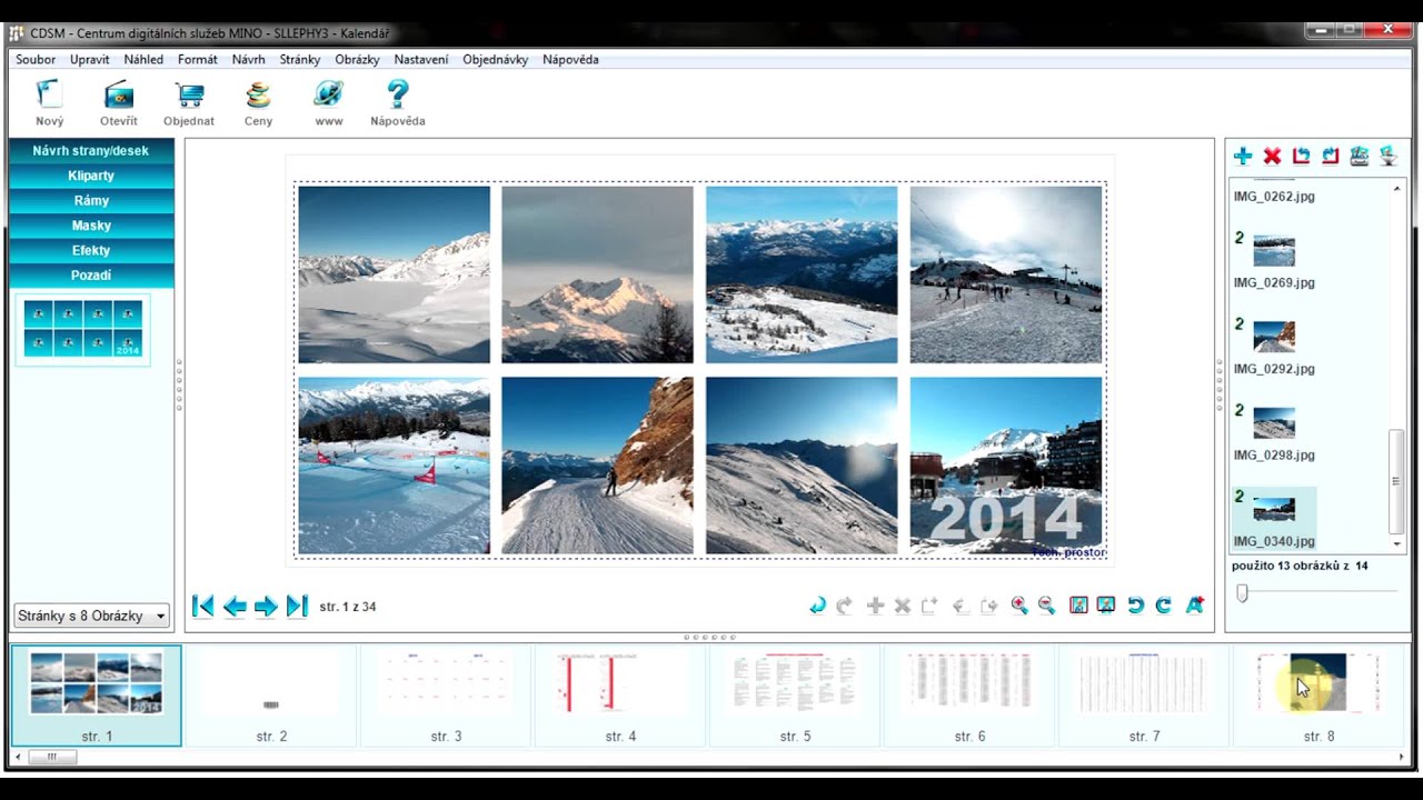 3.Návod na práci s aplikací pro tvorbu fotoalb a fotokalendářů CDSM ...
